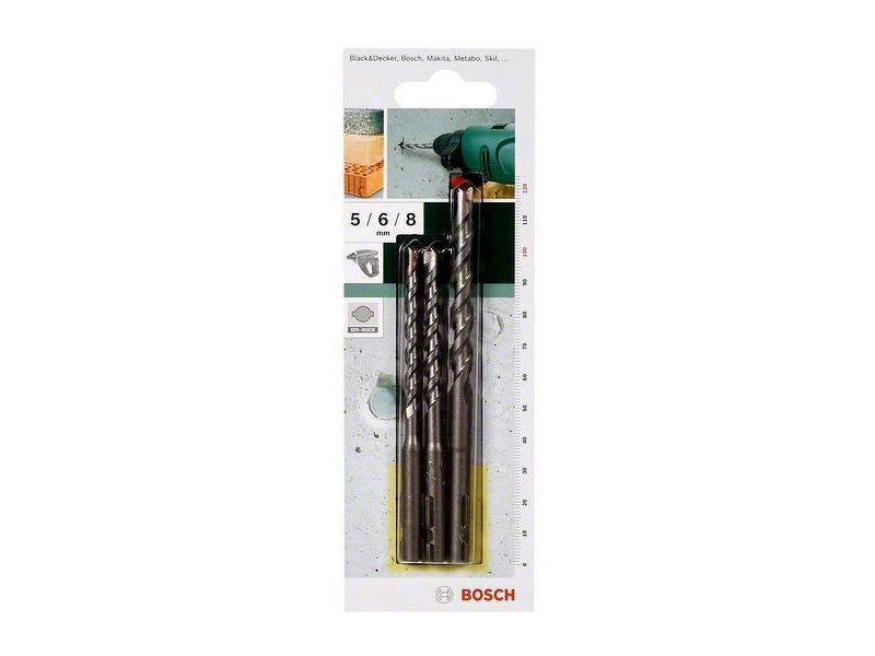 Lot De 3 Forets Béton Béton Diam 5 6 8 Mm Mm Bosch
