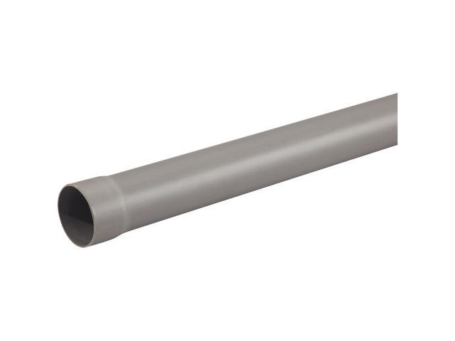Tube d'évacuation en pvc, diam. 100 mm L.2 m
