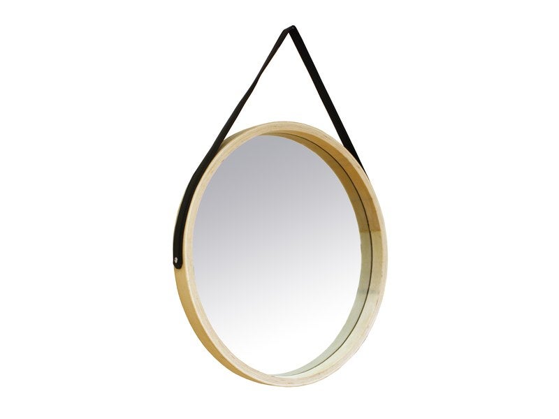Miroir Rond Barbier Scandinave, Naturel Diam.41 Cm Miroir Rond Barbier Scandinave, Naturel Diam.41 Cm