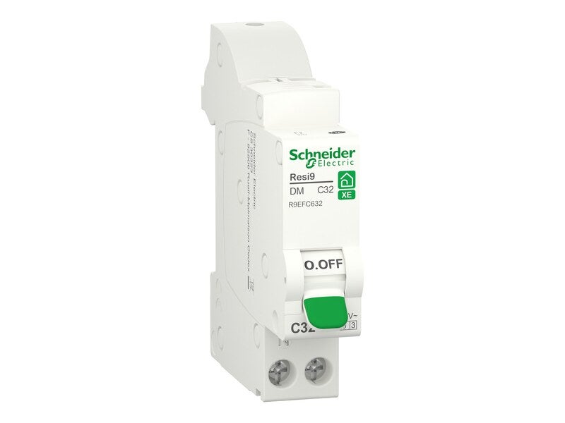 Disjoncteur embrochable courbe C phase + neutre 32A Resi9 XE, SCHNEIDER ...