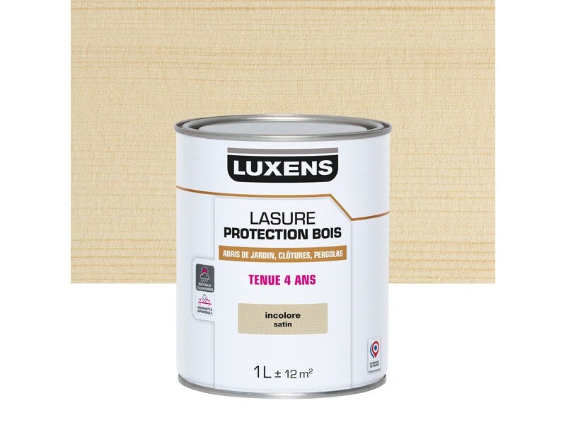 Lasure LUXENS 4 ans incolore satiné 1 litre