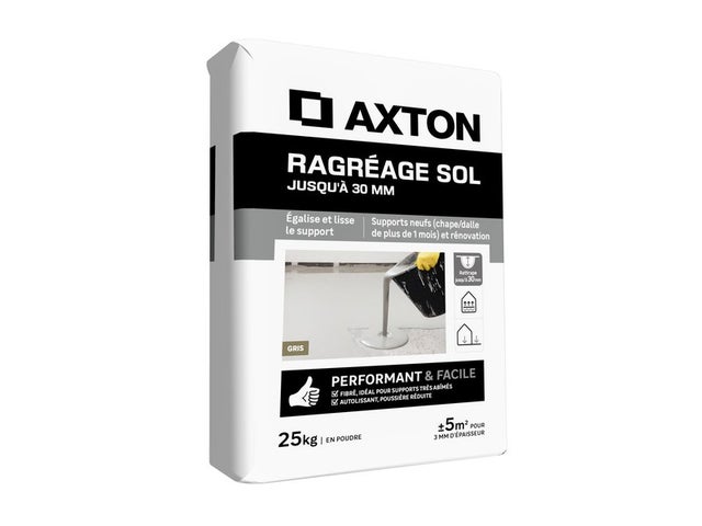 Ragreage autolissant AXTON, 25 kg