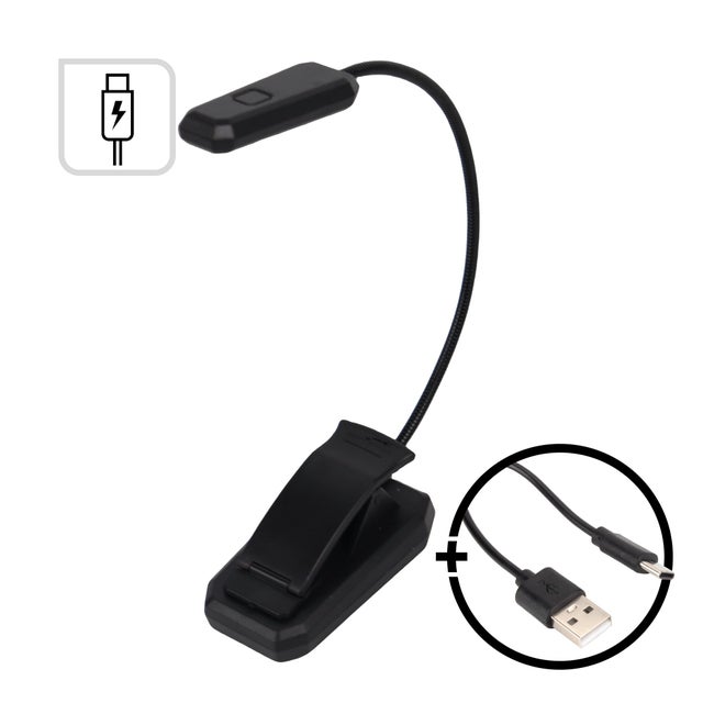 Lampe de lecture rechargeable avec pince 30lm 6 mètres LEXMAN