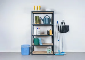 Etagère acier noir époxy AVASCO atlas noir, 875 kg, 5T, l.90 x H.176 x ...